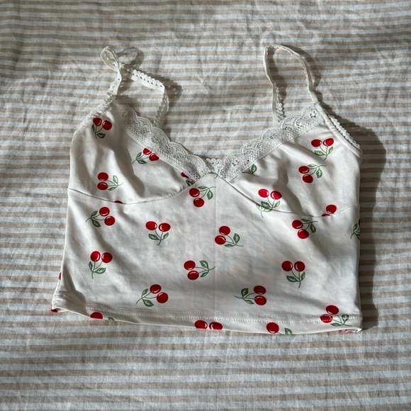 Tops | Cherry Crop Top | Poshmark